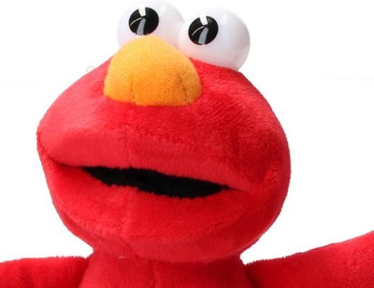 Sesamstraat Pluche Elmo 25cm|de Originele Knuffel | bol