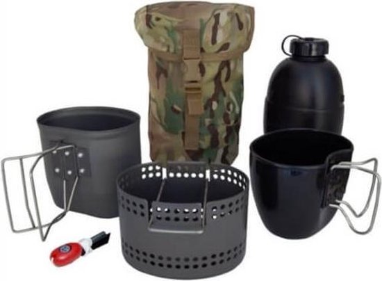 Bushcraft kooksysteem "Dragon" Crusader MKII -6 delig - Zwart | bol.