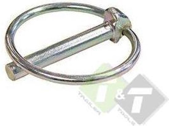 Borgpen 8 mm met verende ring - Borgpen - Borgpin - Borg pen - Borg pin ...