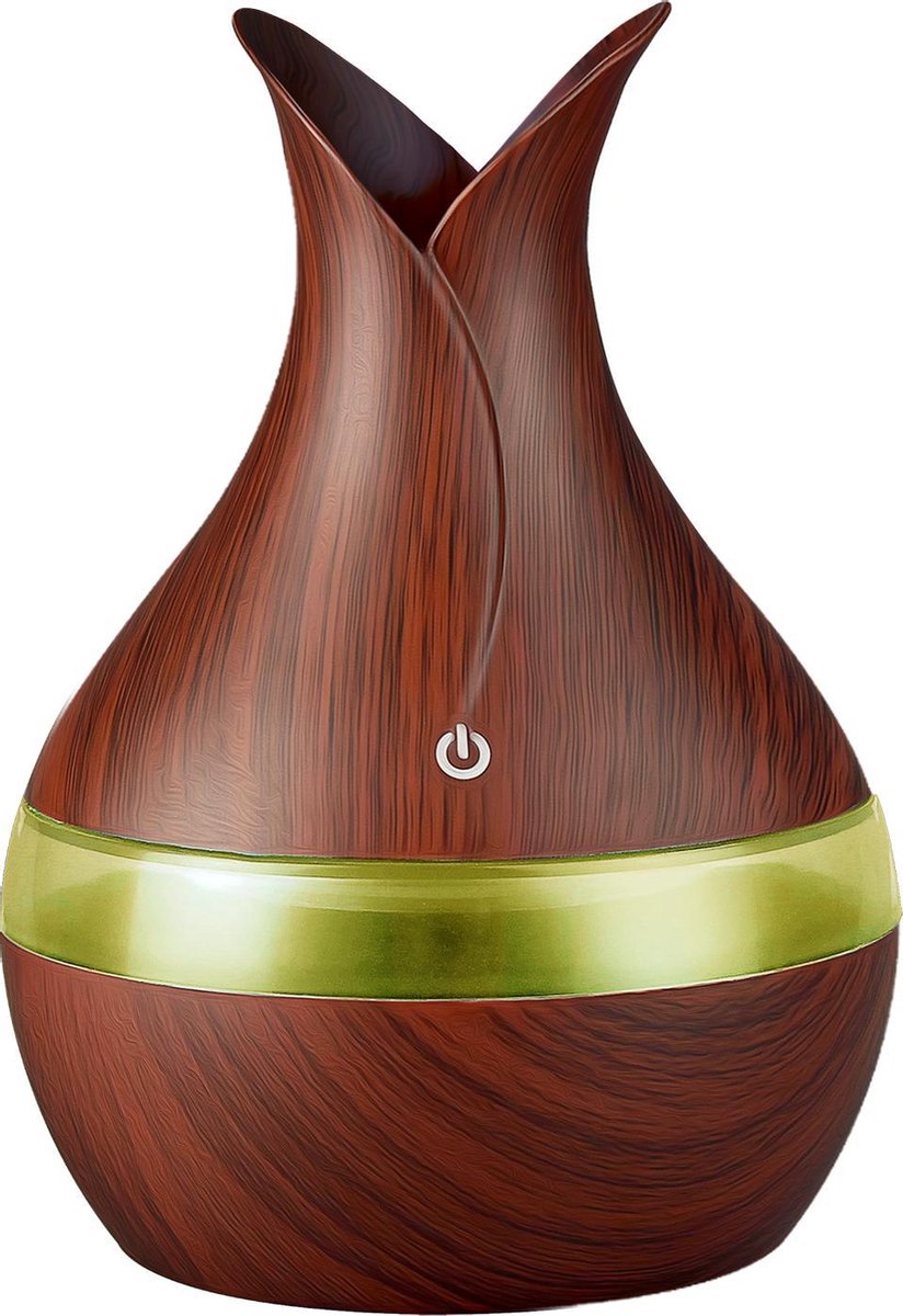 Aroma Diffuser - Ultrasone Vernevelaar Bevochtiger Verdamper- Hout Look ...