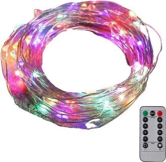 Luca Lighting - String bundle silver multicolour 50led with outdoor ...
