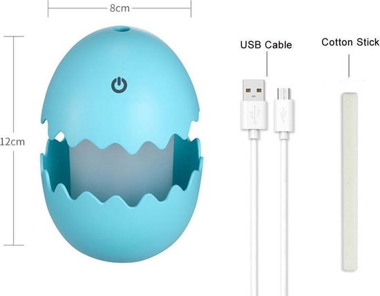 Parya Official - Dinosaurus Ei - Mini Bevochtiger - Blauw | bol