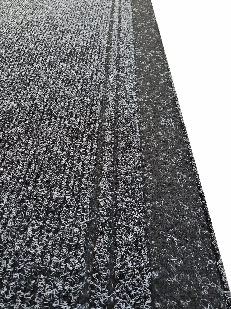 Loper anthraciet grijs 1 meter breed naaldvilt tapijt loper 100cm breed ...