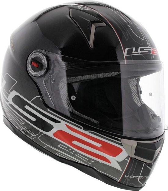 LS2 FF396 CR1 Racing kart helm glans zwart XXL 63-64 cm | bol