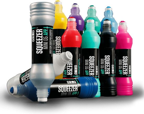 Grog Squeezer Mini APP 05 mm Marker - Burning Chrome | bol