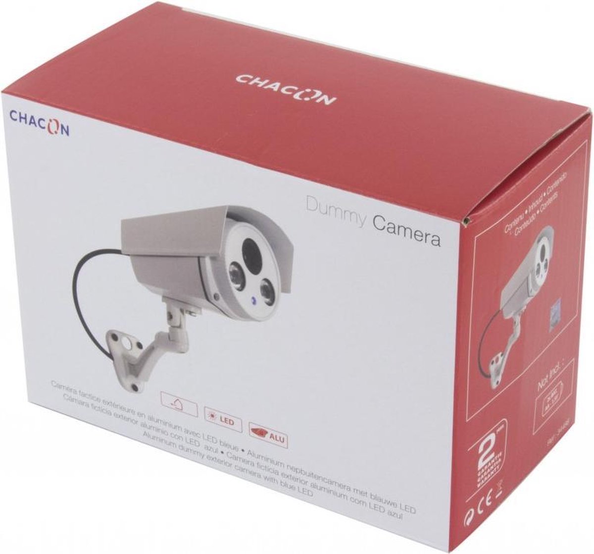 Fausse caméra extérieure Chacon en aluminium avec LED bleue | bol.com