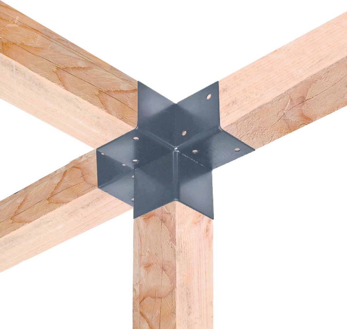 verbindingsstuk voor vierkante houten paal ---->> 2-weg ---->> hoek ...