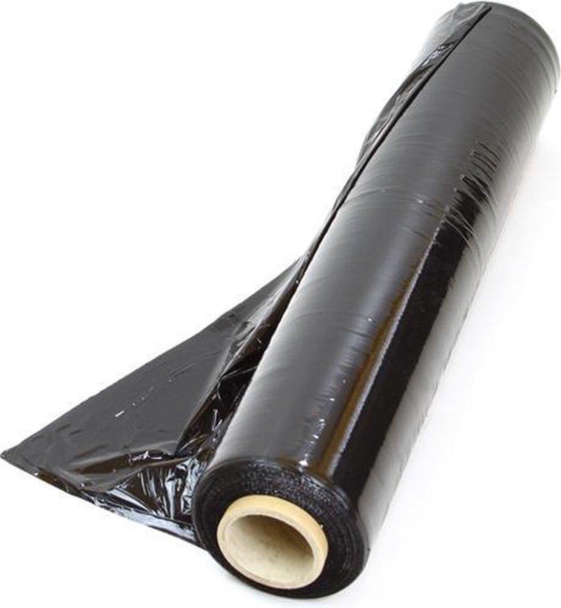 3 ROL Inpakfolie- Stretchfolie- Wikkelfolie- Rekfolie- ZWART 50cm x ...