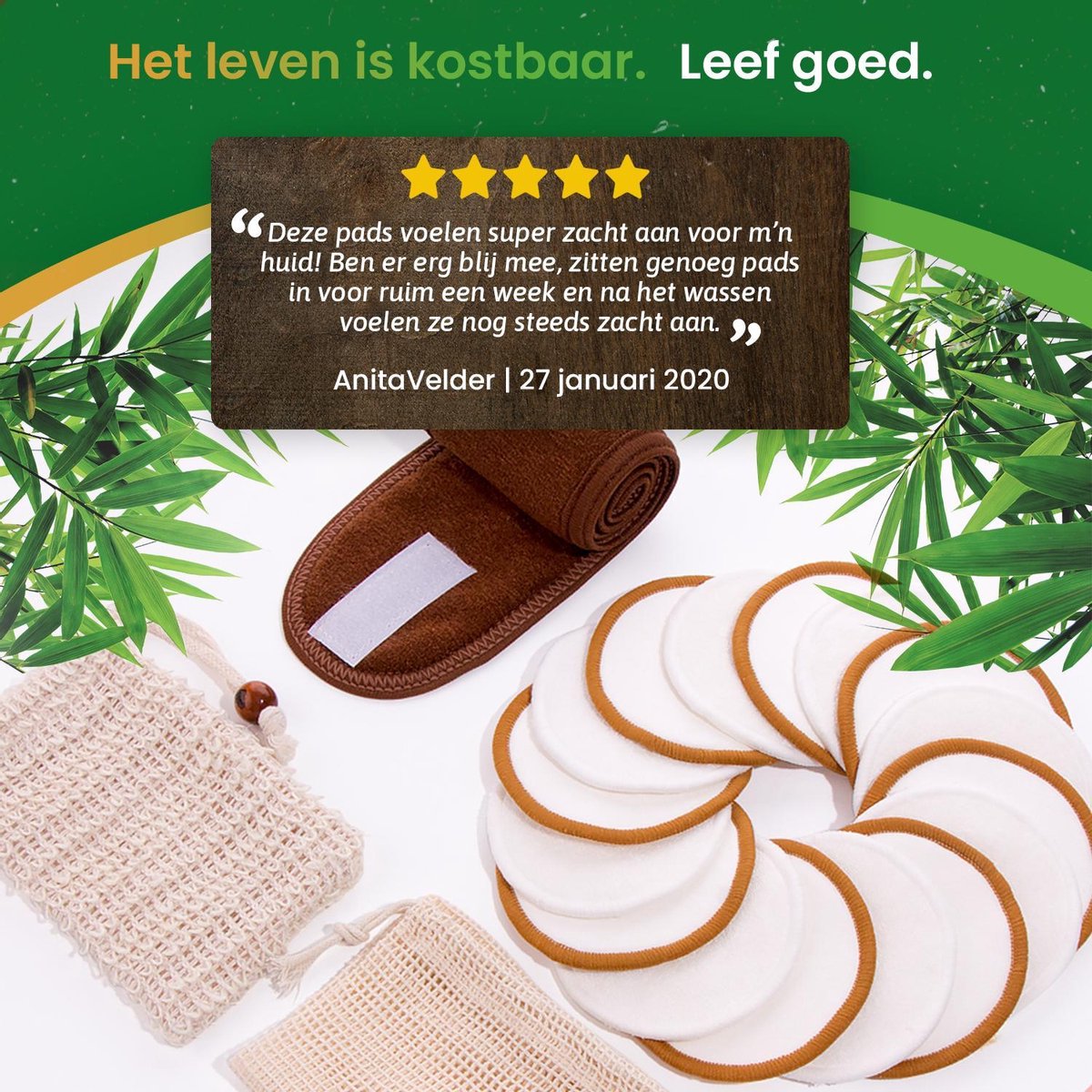 Duurzaam Herbruikbare Bamboe Wattenschijfjes Oorstokjes Oorstaafjes ...