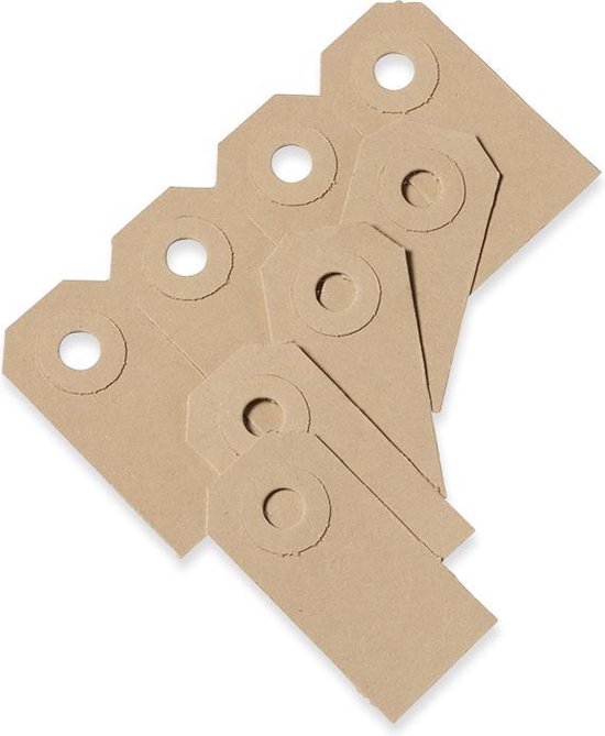 Kartonnen Labels - cadeau labels - 25x50mm (Buldog labels) per 100 ...