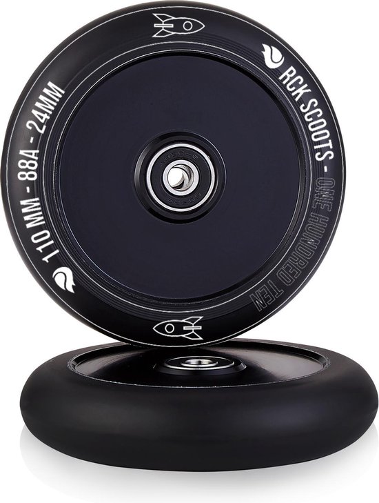 Stuntstep Wiel - Hollow Core - 110 mm - Zwart | bol.com