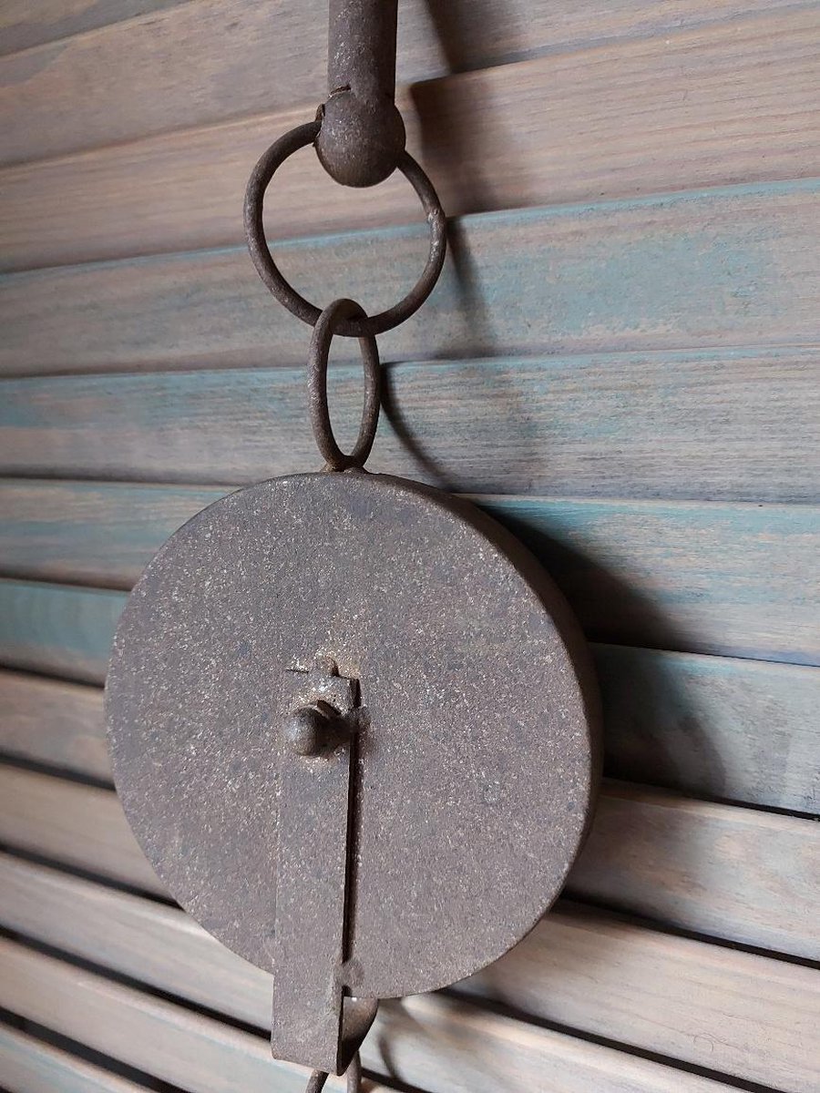 Countryfield - Katrol 'Sibo' met haak - Metaal - Roestige afwerking | bol