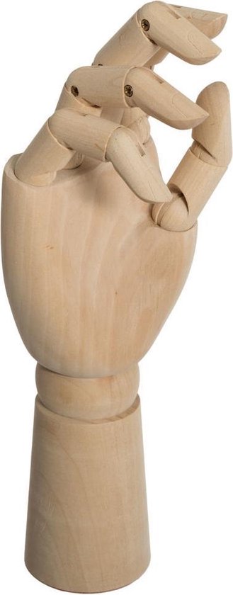 Decopatent® Tekenhand - Houten Hand model - Handen Tekenmodel - Ledepop ...