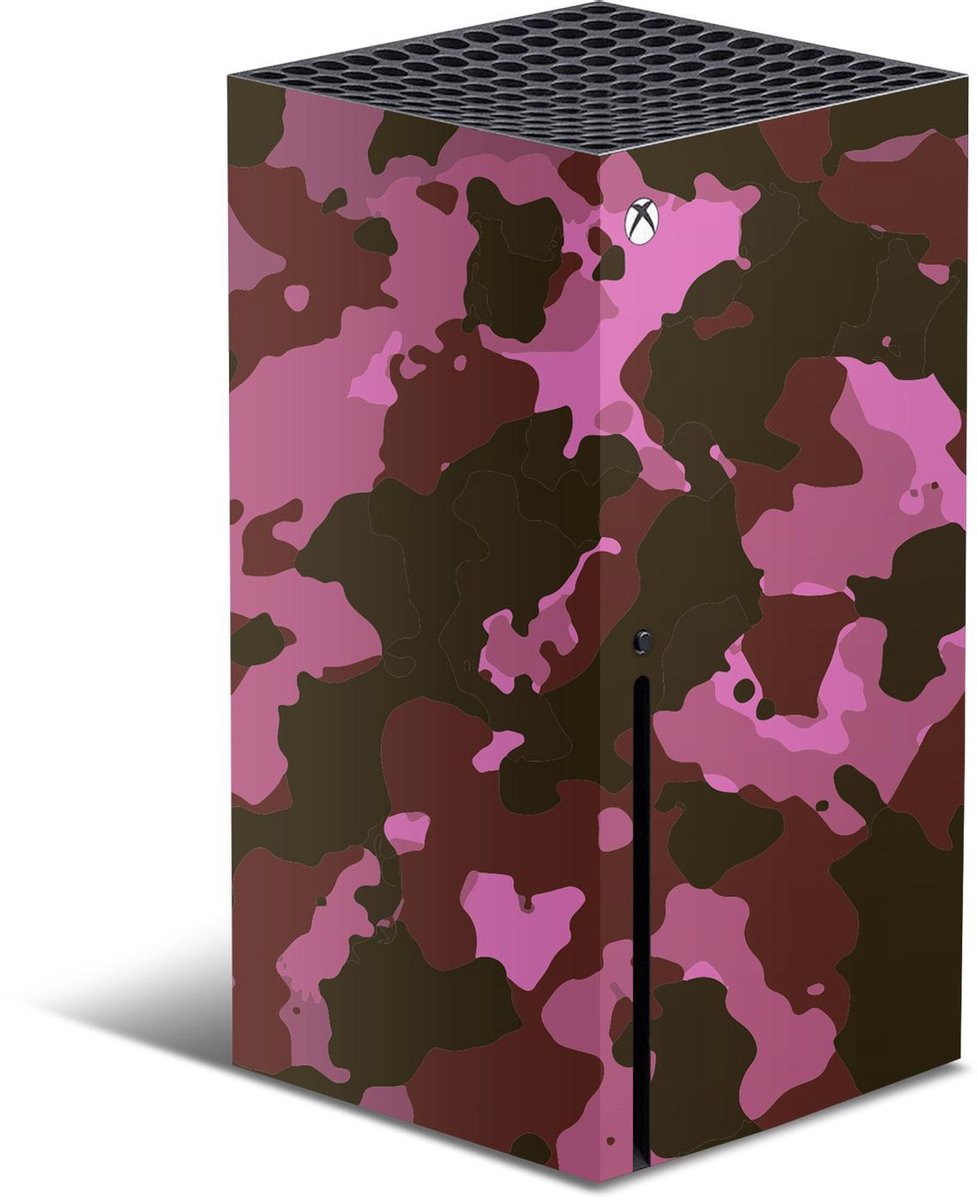 XBOX Series X Console Skin Camouflage Roze Sticker | bol