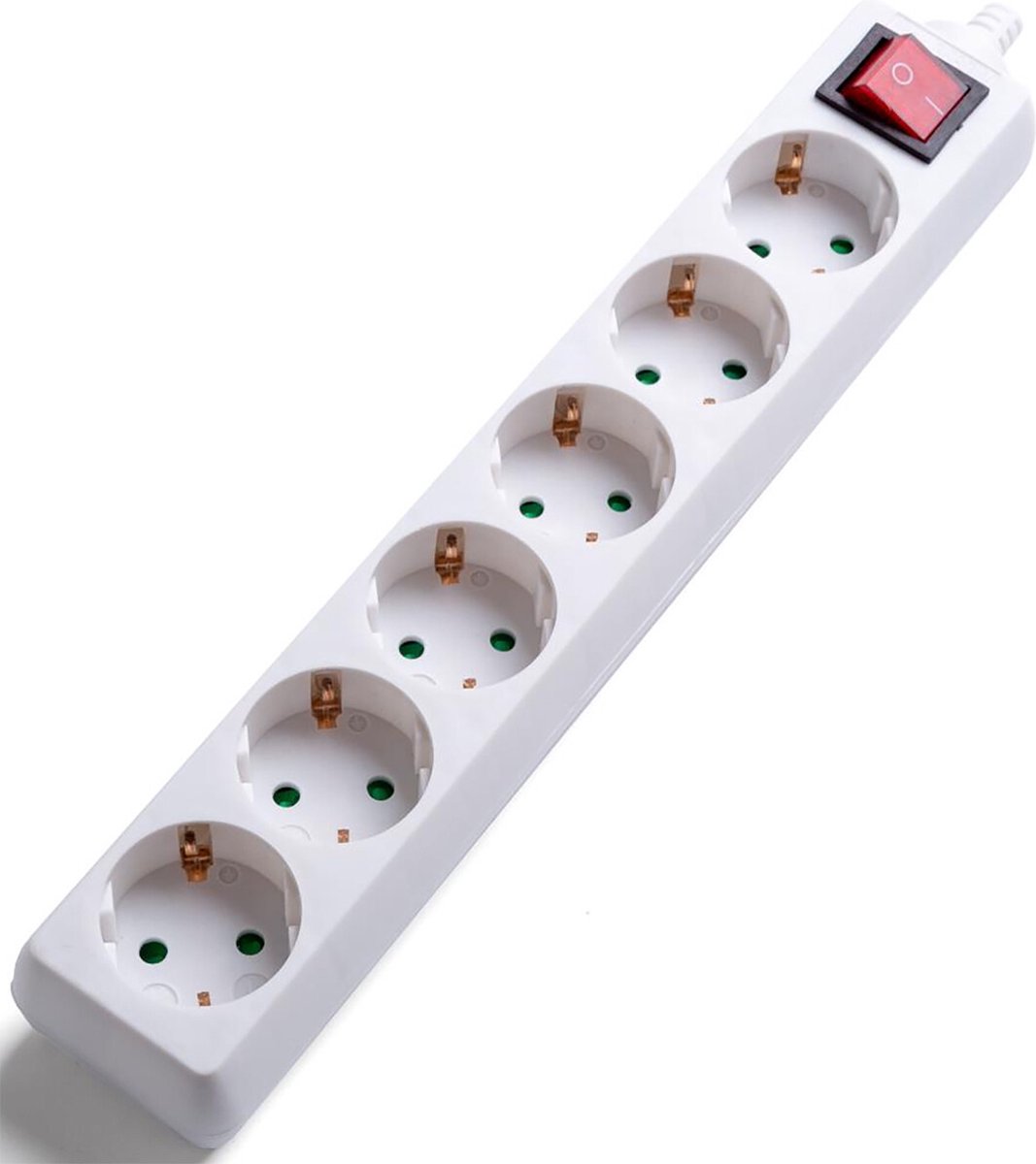 Verdeeldoos met Schakelaar zonder Snoer/Kabel - Aigi Travis - 3680W - 6 ...