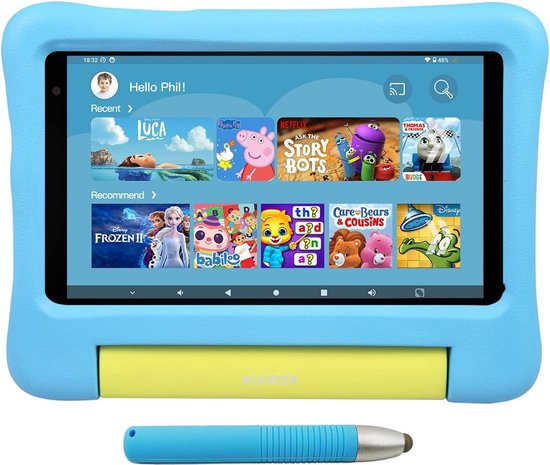 Kindertablet - 100% Kinderproof - 7 inch Mini Tablet - met vooraf ...