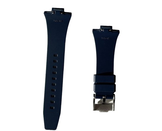 Intergrated rubber watch strap Navy Blue for Tissot PRX 35mm ...