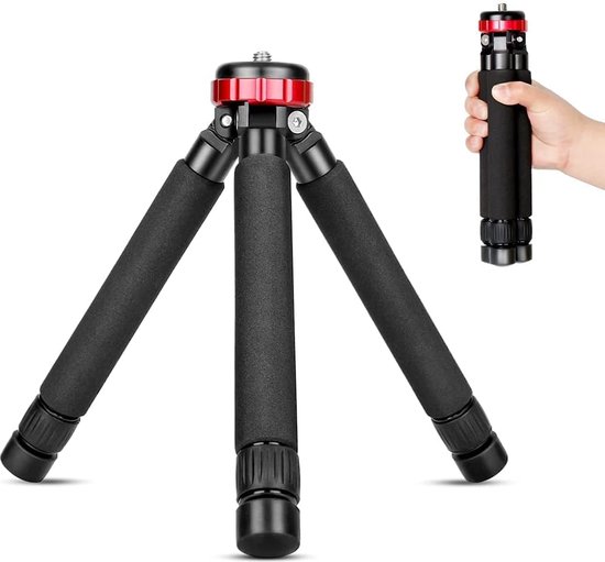 Mini Camera Statief Tafelblad Statief Max Hoogte 33 cm, Met 1/4 "en 3/8 ...