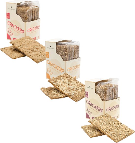 Protiplan | Mix Protein Crackers | 32 Crackers | 32 crackers x 22,5 ...