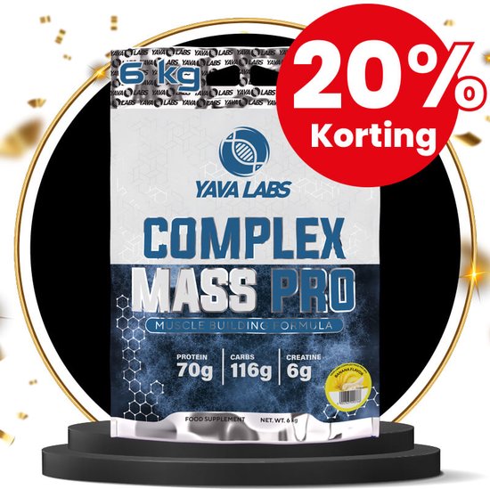 Complex Mass Pro 6 KG | Draagt bij aan gewichtstoename - Vanilla | bol
