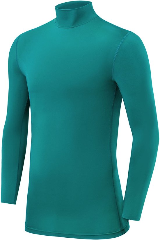 PowerLayer thermoshirt heren lange mouw - Compressie shirt met opstaande kraag -... | bol