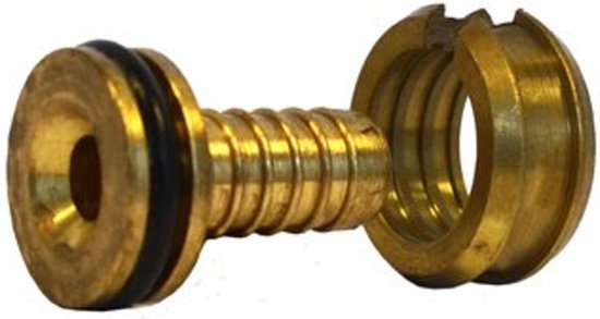 Pentec inzetkoppeling t.b.v. wartel 15mm knel 14x2mm set= tule+ring | bol