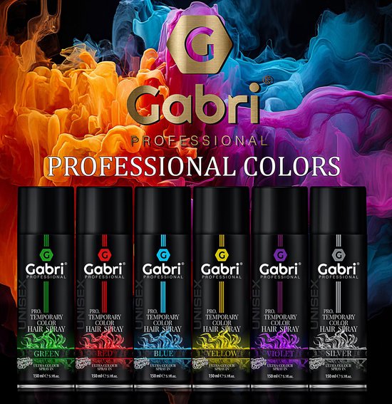 Gabri Hair Color Spray Blue 150ml | bol