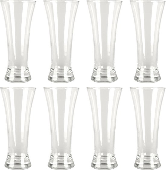 Excellent Houseware Bierglazen - 8x - 320 ml/0,32L - glas - drinkglazen | bol