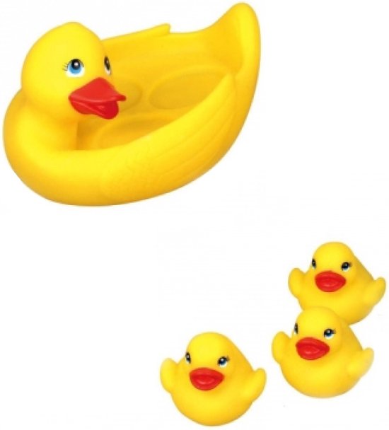Mega Creative - Badeenden Set - 4 stuks - Bad plezier | bol