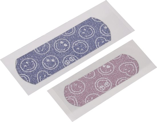 Smiley Kinderpleisters - Pleister Met Glitters - Set van 24 Stuks ...