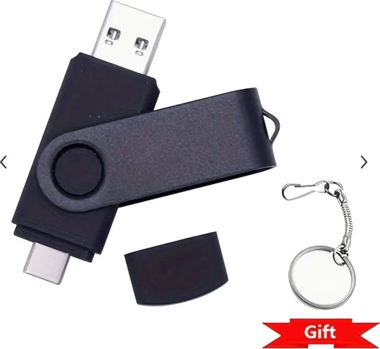 128GB OTG USB-Stick - USB 3.0 Type-A + USB 3.1 Type-C - Draagbare ...