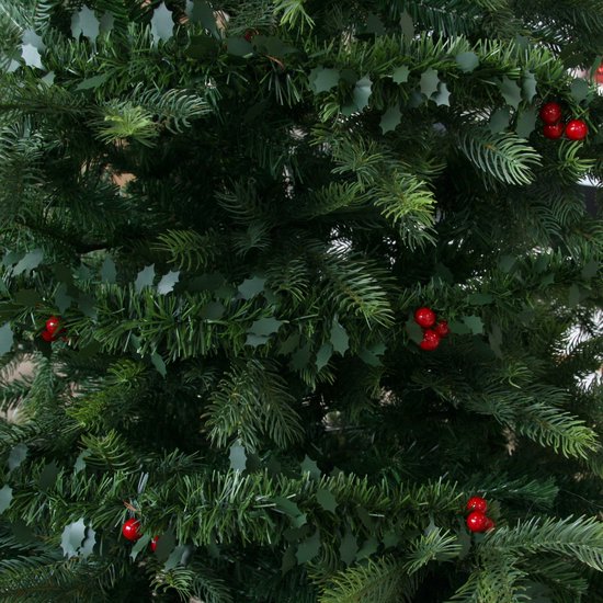 2x Kerstslingers guirlande groen hulst 270 cm | bol