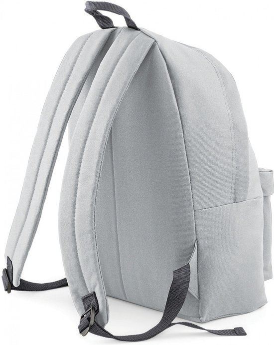 Original Fashion Backpack/Rugzak BagBase - 18 Liter Light Grey | bol