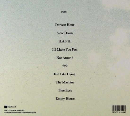Low Roar: Ross [CD], Low Roar | Muziek | bol