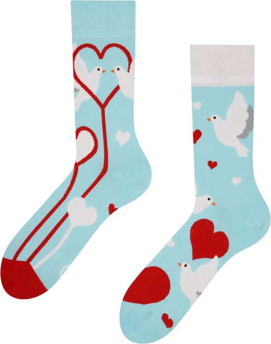 Dedoles Sokken - Regular Socks White Doves - Unisex - Maat - 43-46 | bol
