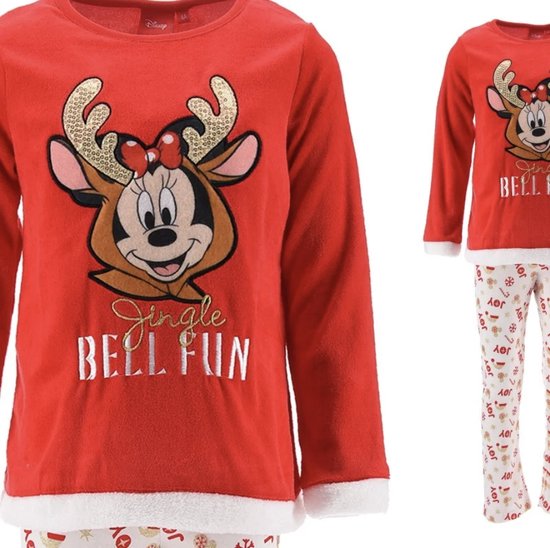 Disney Minnie mouse kerst pyjama + kerstsok | bol