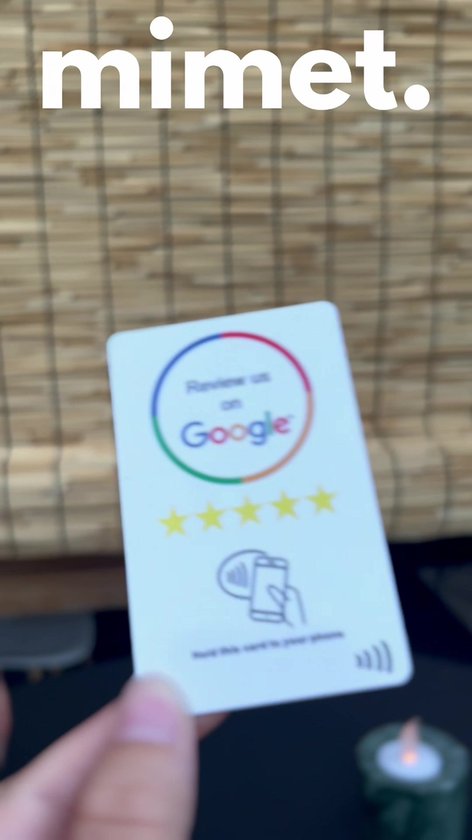 Google NFC Review card (PREMIUM)- NFC - Tap to phone recensie kaart ...