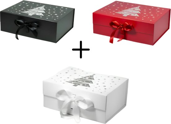 Kerstdoos - Setje Van 3 Stuks - Kerstverpakking - Giftbox ...