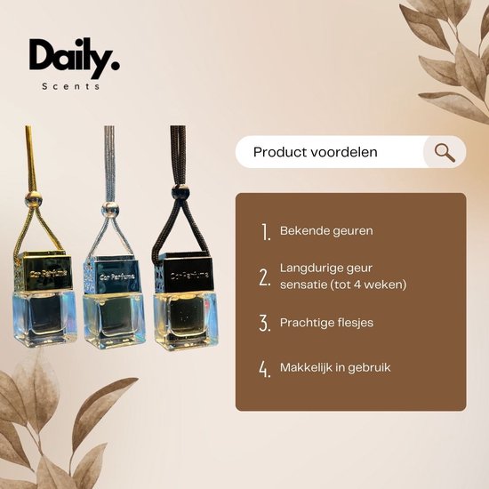 Daily Scents - Auto Parfum - Car Parfume - Bekende Vrouwen Geuren ...