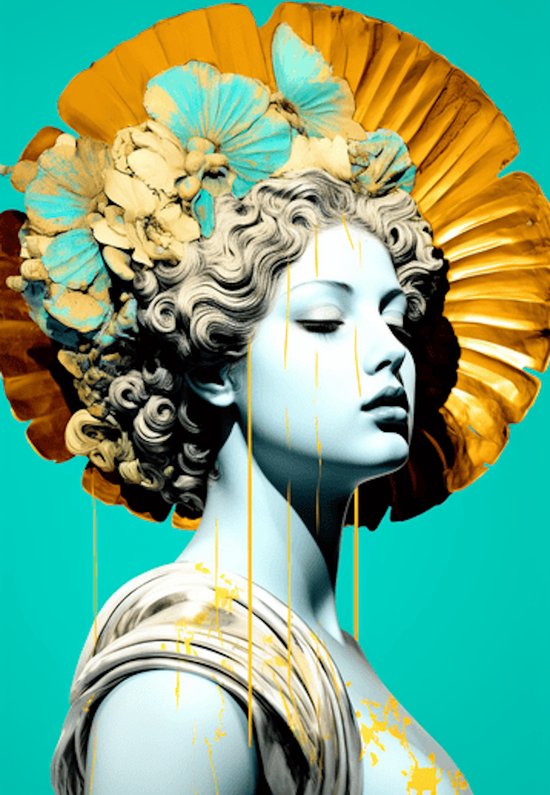 Aphrodite Poster | Statue Poster | Art Nieuwe | Pop Art | mythologie ...