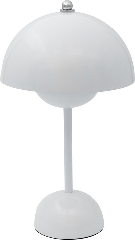 Luxus Draadloze Tafellamp Oplaadbaar - Josephine - Wit - 30cm ...