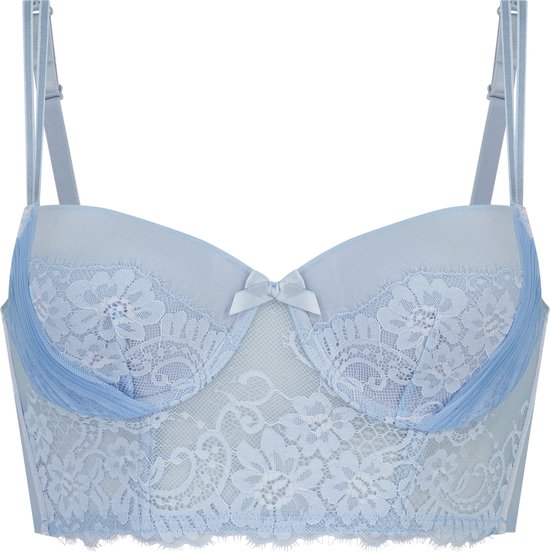Hunkemöller Voorgevormde longline beugel bh Catrin Blauw C90 | bol
