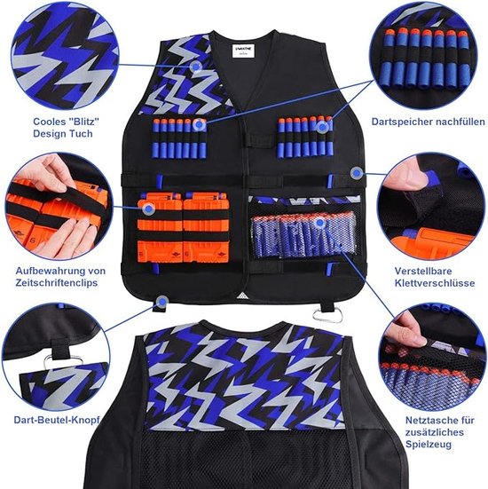 Tactische Vest Jas Set voor Nerf Guns N-Strike Elite Series Tactische ...