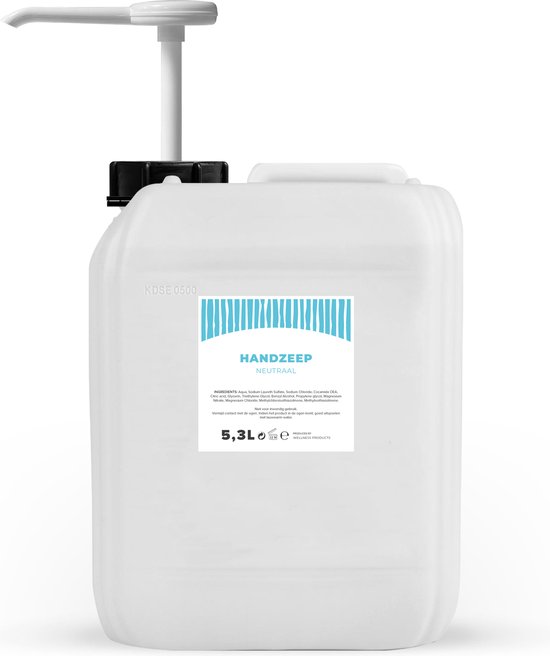 Handzeep - Neutraal - Transparant - 5,3 Liter - Met Pomp - Jerrycan ...
