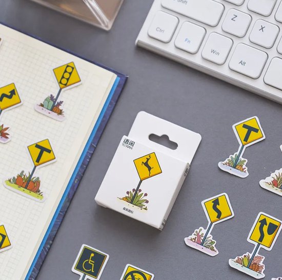 Verkeersborden Stickers 50 stickers – Reizen & Traffic – Bullet Journal ...