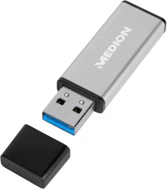 MEDION USB stick 64GB - USB 3.0 geheugenstick - Zilver | bol