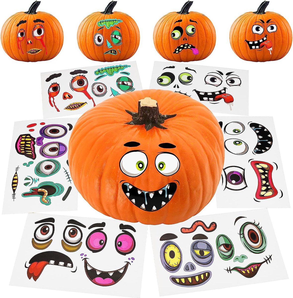 Halloween Stickers – Popmpoen decoratie – Stickers voor Pompoem ...
