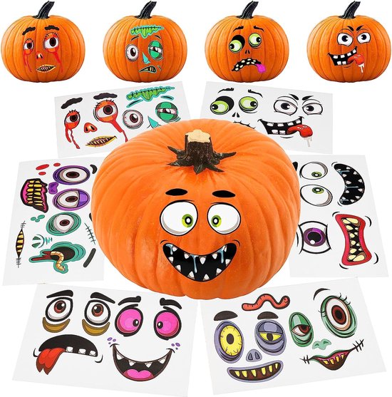 Halloween Stickers – Popmpoen decoratie – Stickers voor Pompoem ...