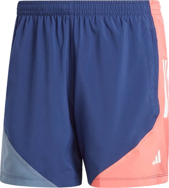 adidas Performance Own The Run Colorblock Short - Heren - Blauw- XS 5 ...
