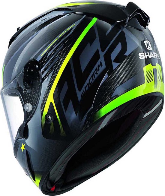 SHARK RACE-R PRO CARBON ASPY Motorhelm Integraalhelm Carbon Antraciet ...